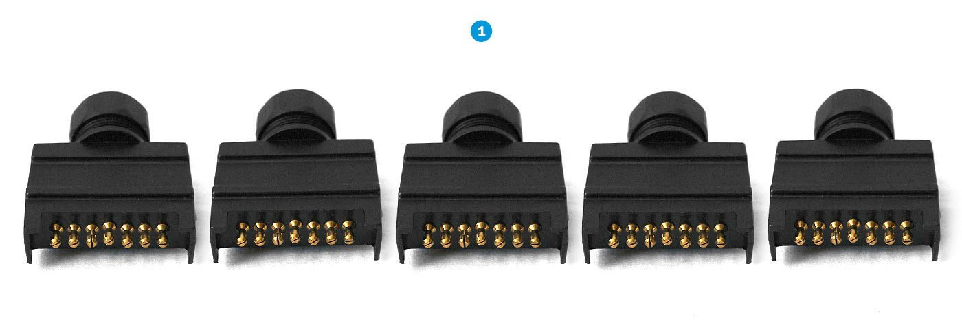 Elinz Trailer Plug 7 PIN Flat Plastic Connector Adaptor Socket Car ...