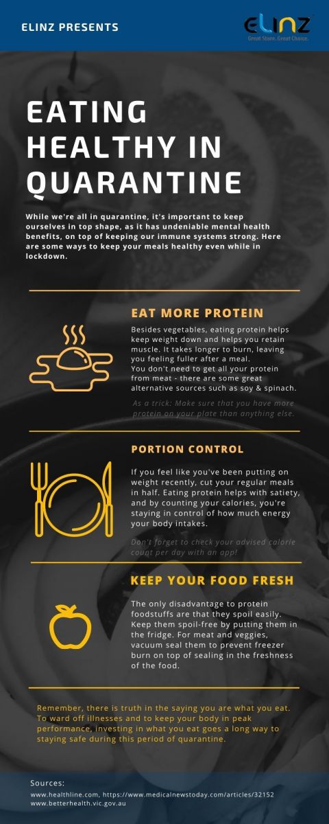 Eating Healthy In Quarantine: An Elinz Guide